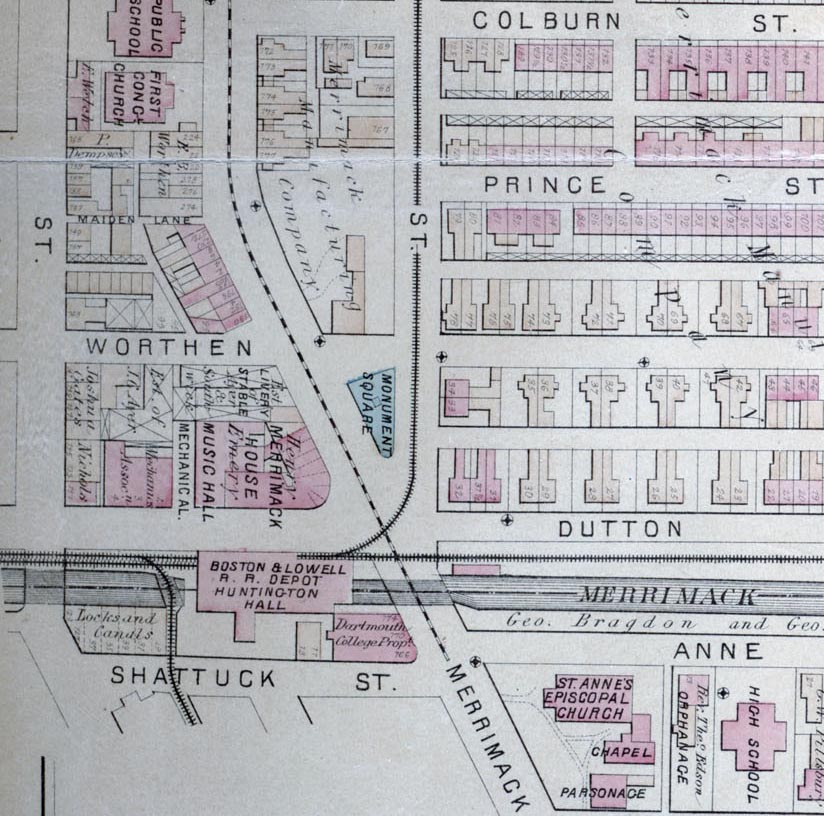 The Memorial Hall and Public Library of Lowell, Massachusetts, 1893 ...